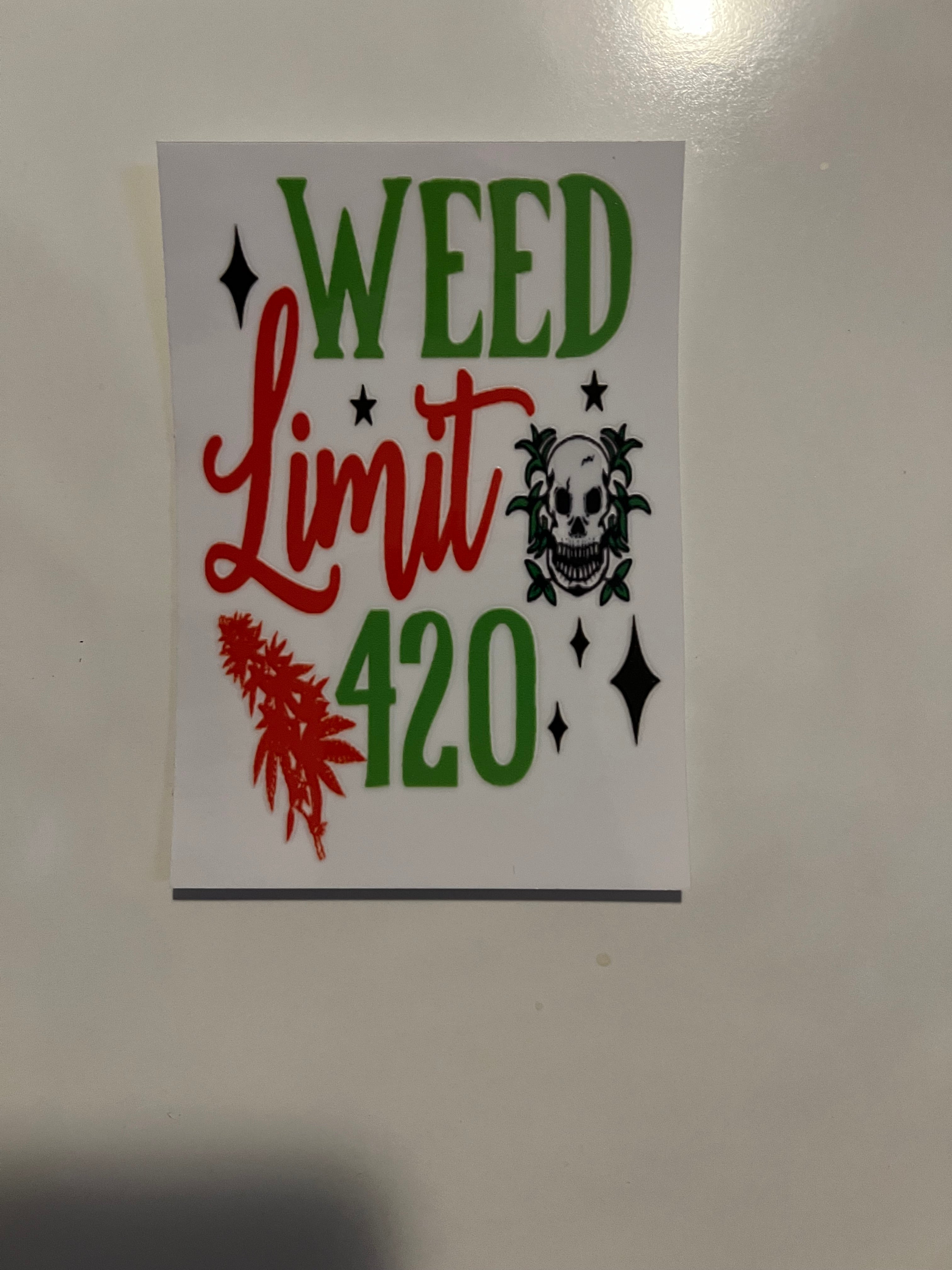 Weed limit 420 decal exclusive – House of Wraps